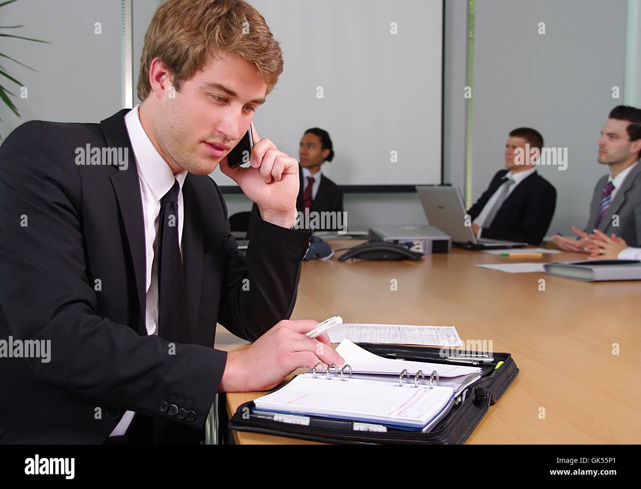 telephone phone office Stock Photo - Alamy
