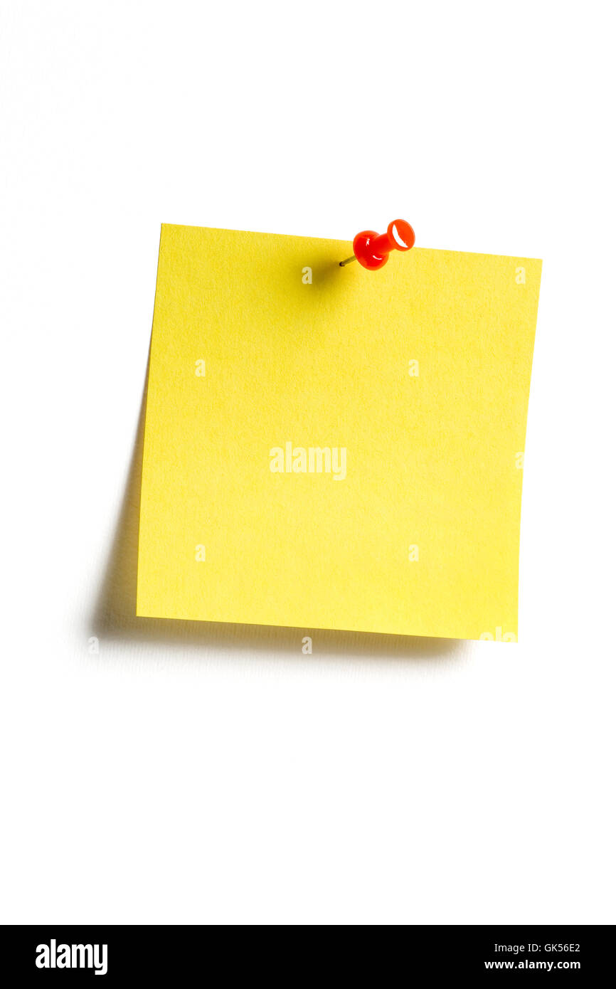 Colored note sheet Cut Out Stock Images & Pictures - Alamy