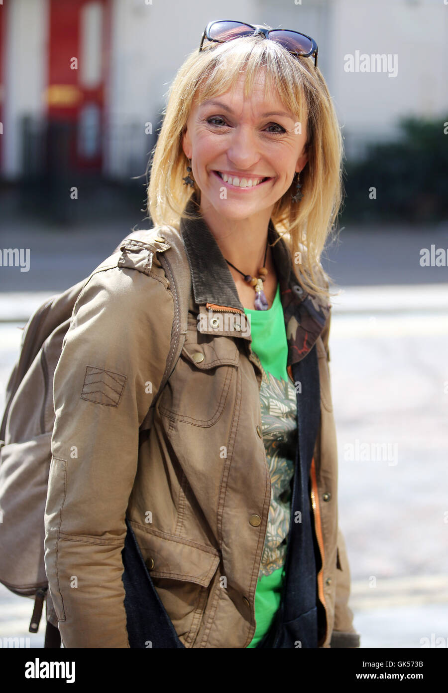 Michaela Strachan outside ITV Studios Featuring: Michaela Strachan ...