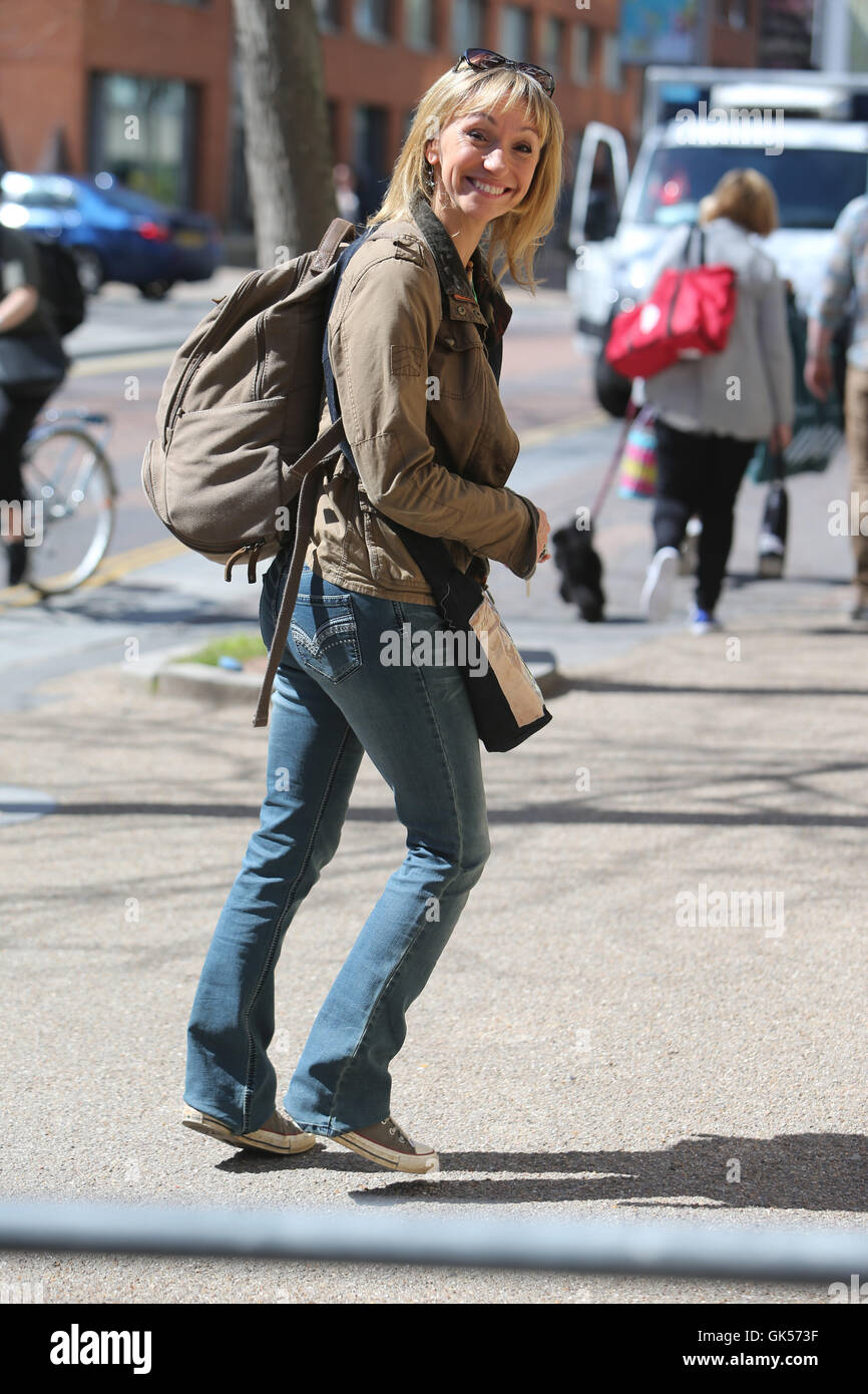 Michaela Strachan outside ITV Studios Featuring: Michaela Strachan ...