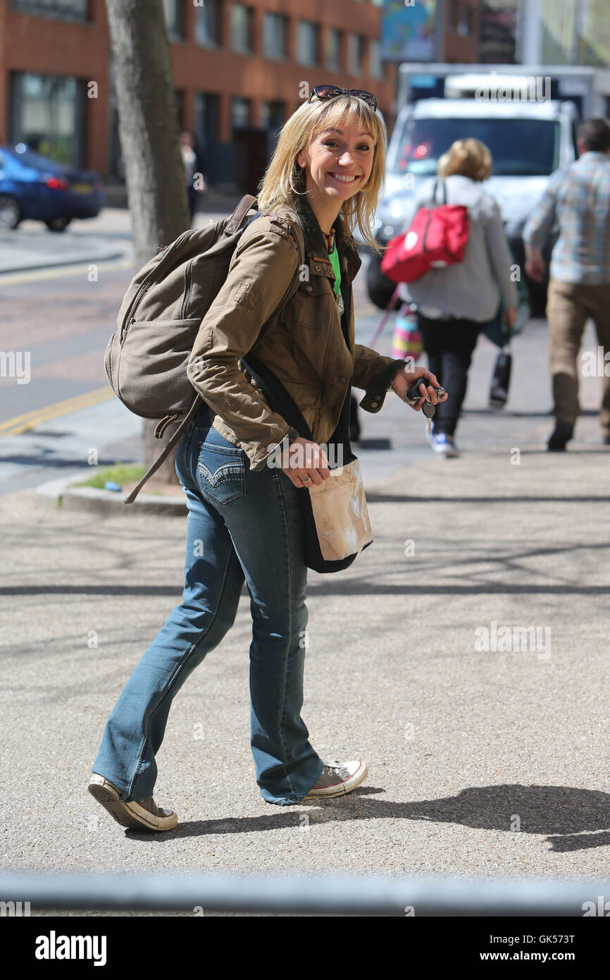 Michaela Strachan outside ITV Studios Featuring: Michaela Strachan ...