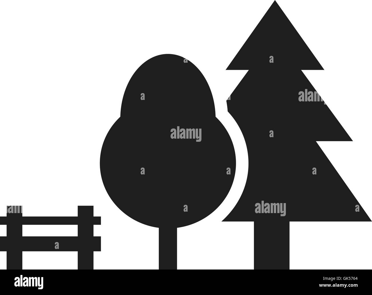 Trees icon vector Stock Vector Image & Art - Alamy