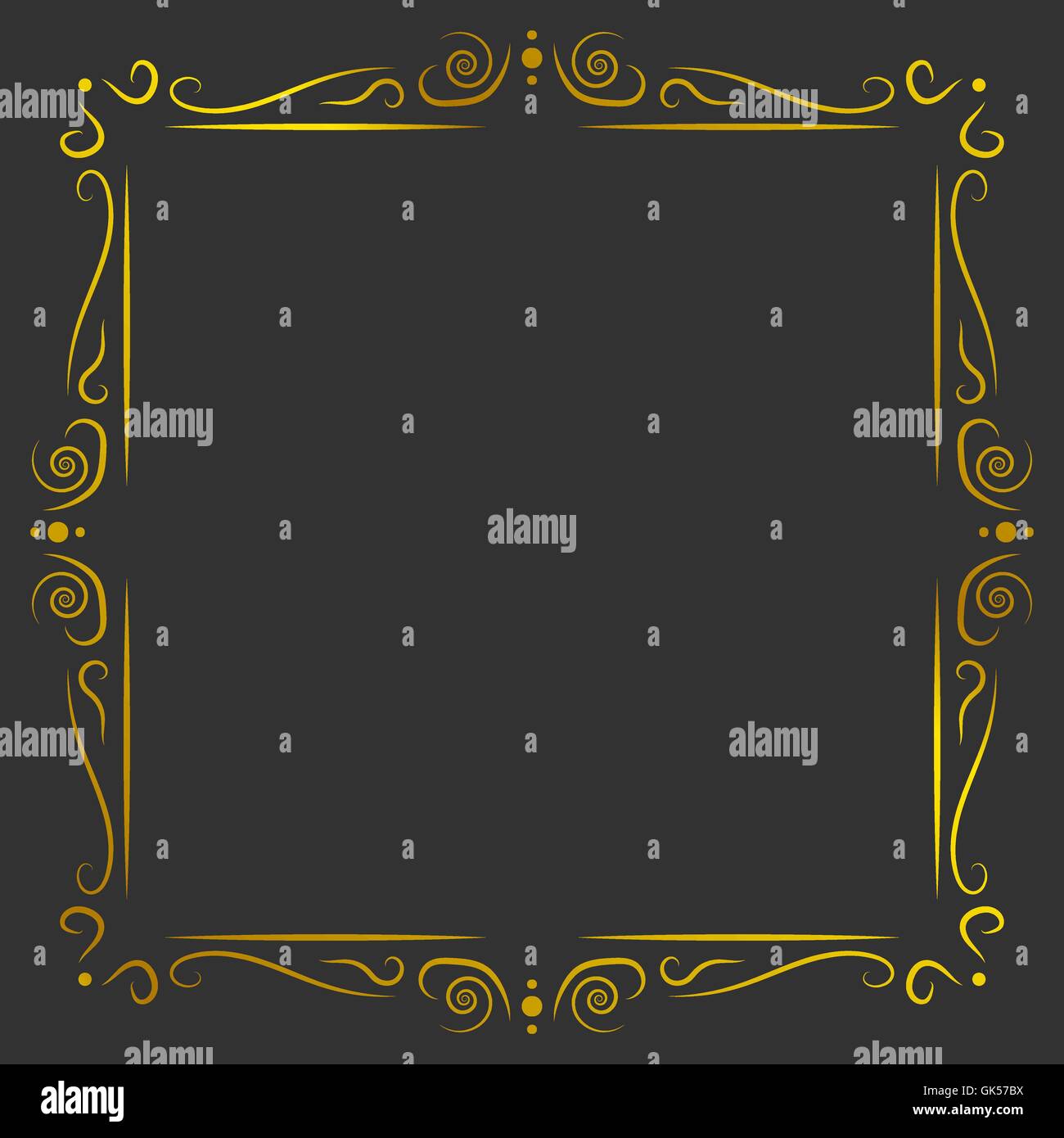 Vintage gold frame Stock Vector Image & Art - Alamy