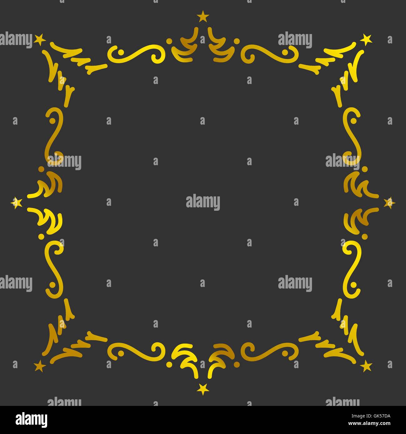Vintage gold frame Stock Vector Image & Art - Alamy
