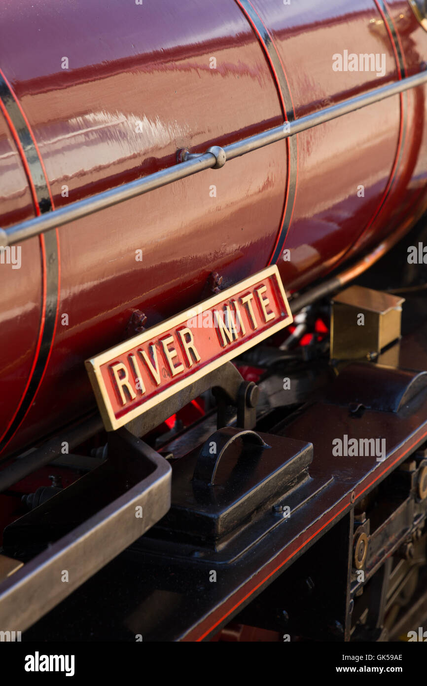 Ravenglass and Eskdale Railway steam engine River Mite, the locomotive ...