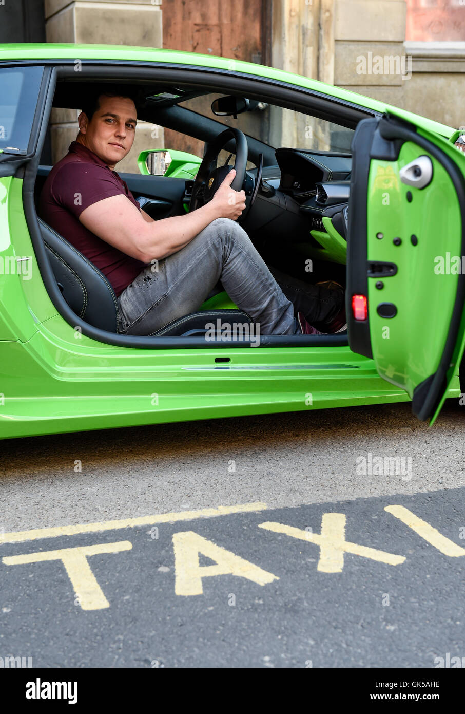 David Warke of the Special Wedding Cars vehicle hire service poses next ...