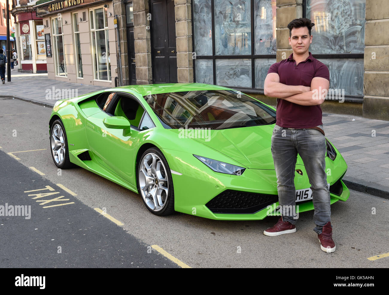 David Warke of the Special Wedding Cars vehicle hire service poses next ...