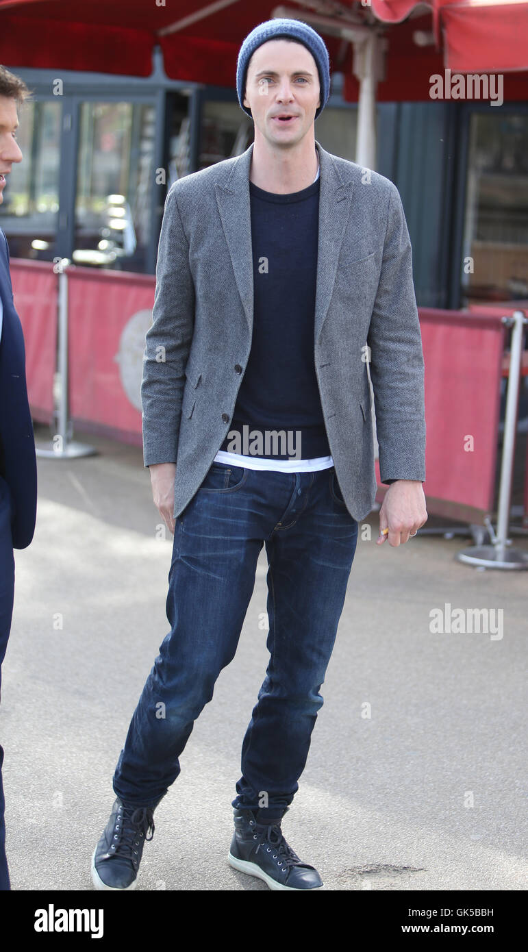 Kate Garraway and Ben Shepard interviewing Matthew Goode on the South ...