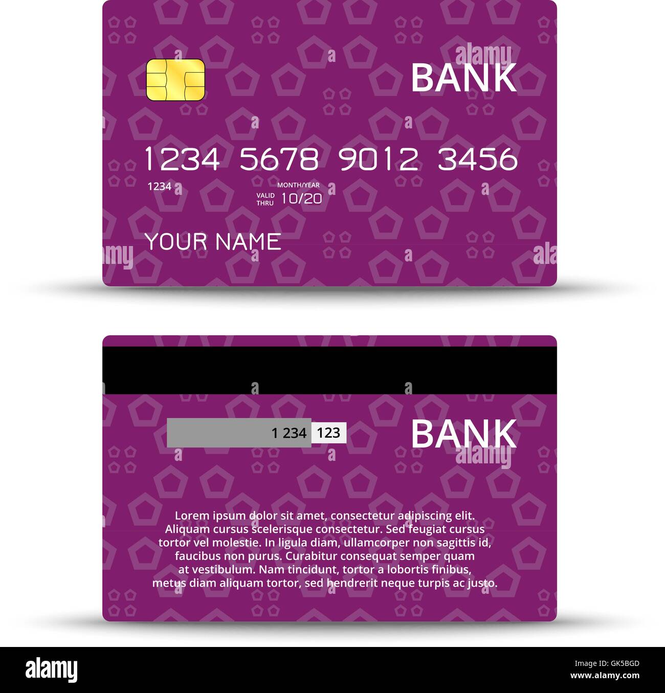 Templates credit cards design hi-res stock photography and images - Alamy