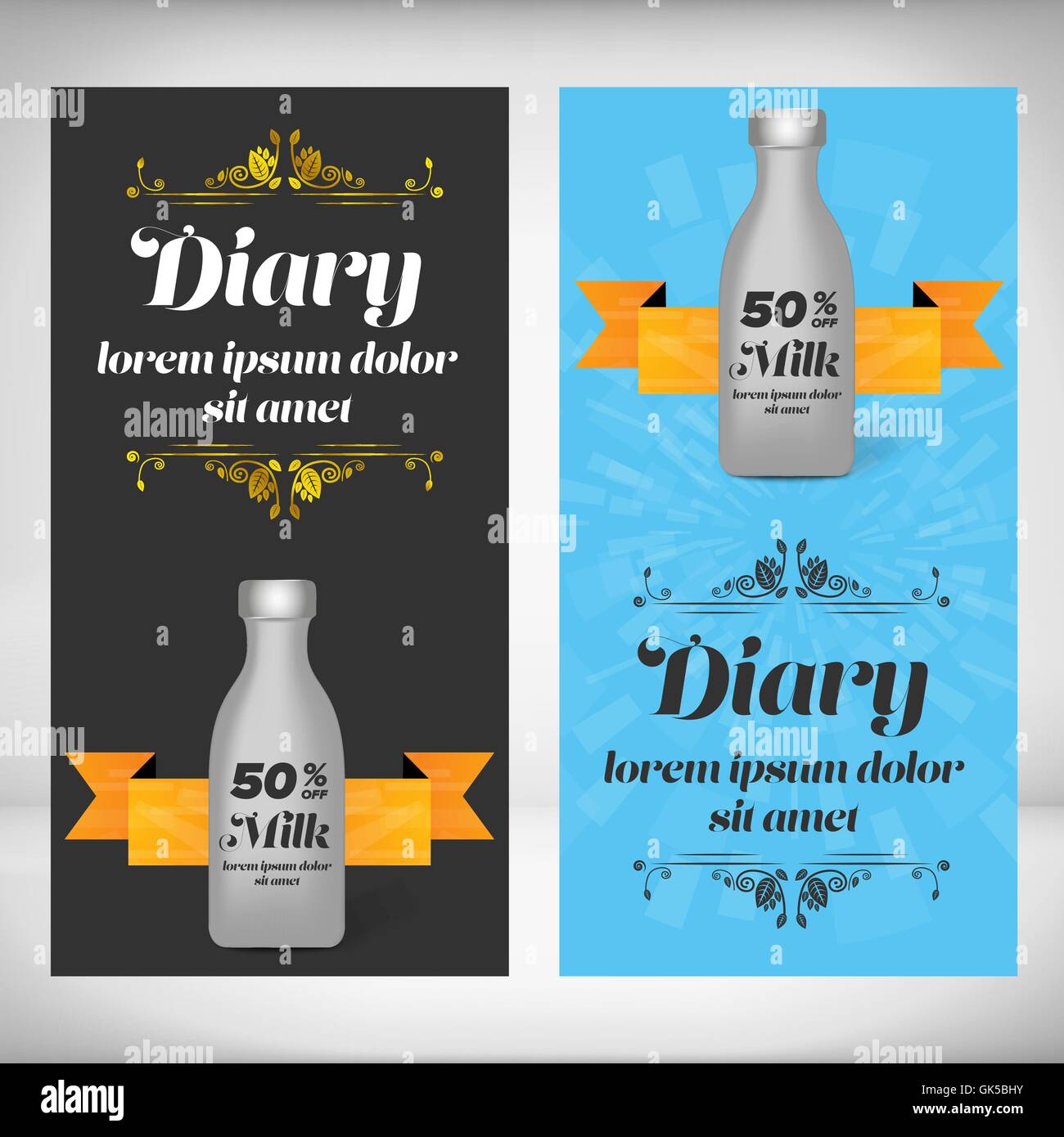 Diary banner design Stock Vector Image & Art - Alamy
