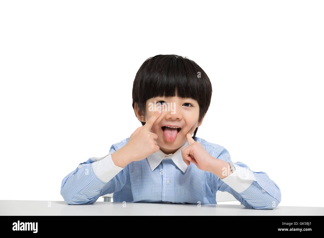 China students desk hi-res stock photography and images - Alamy