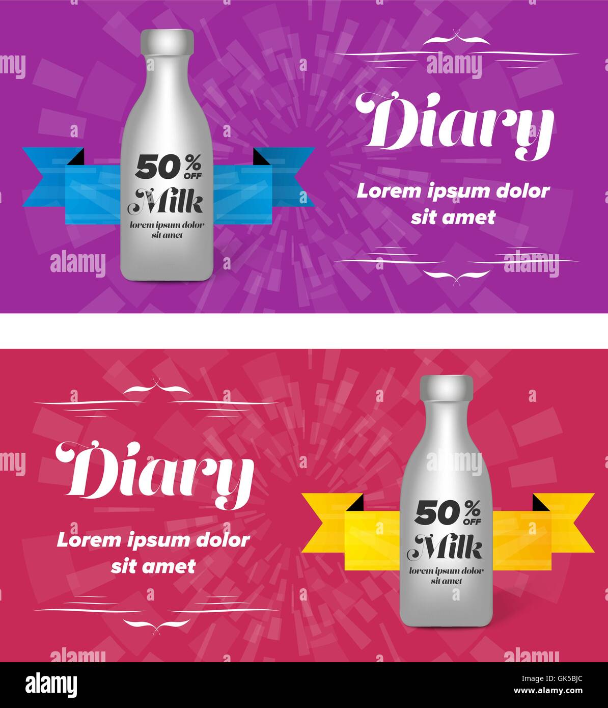 Diary banner design Stock Vector Image & Art - Alamy