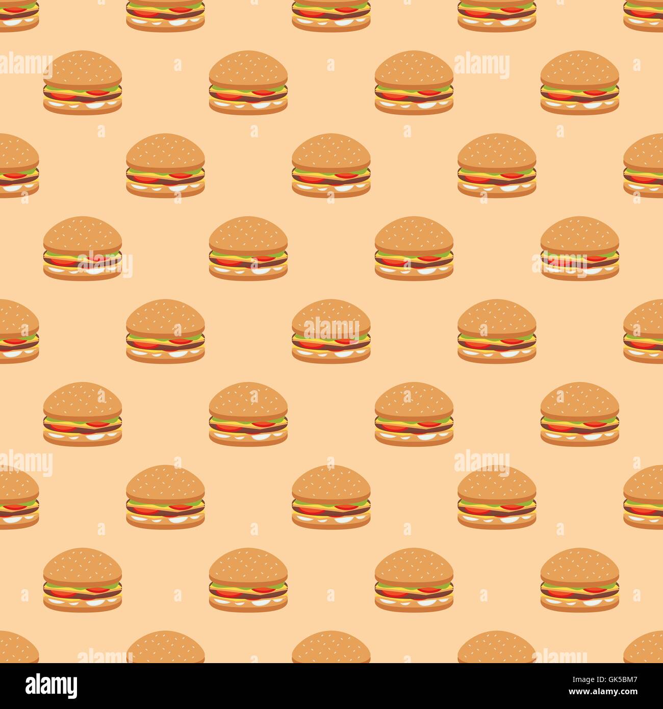 Seamless fast food pattern Stock Vector Image & Art - Alamy