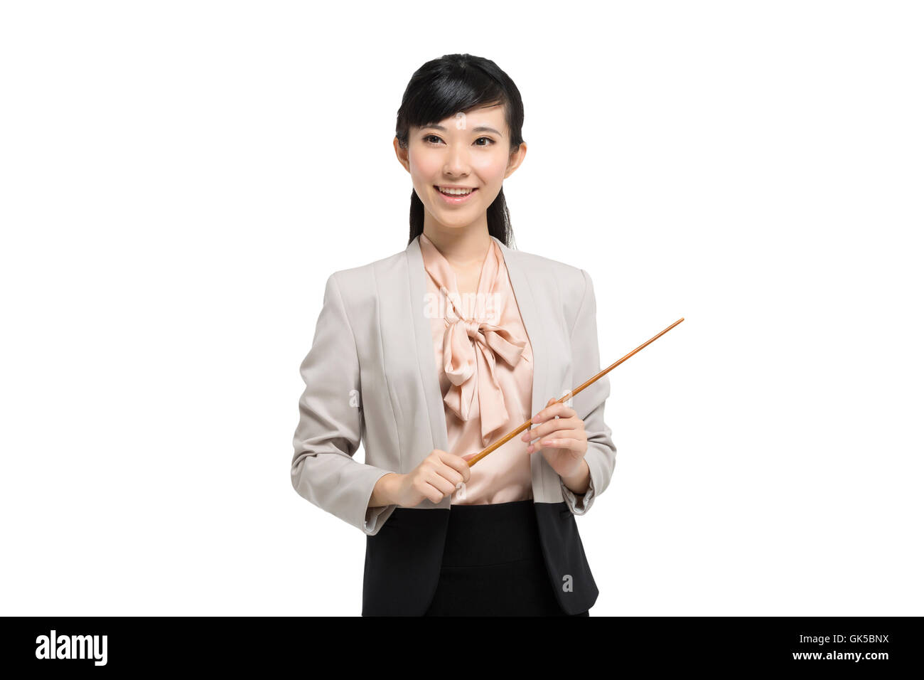 Young female teacher lectures Stock Photo - Alamy