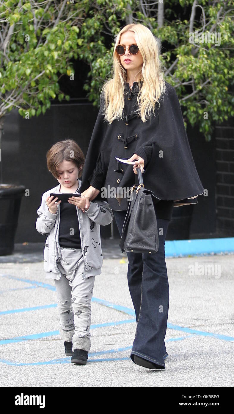 Rachel Zoe takes her son Skyler shopping at XIV Karats in Beverly Hills ...