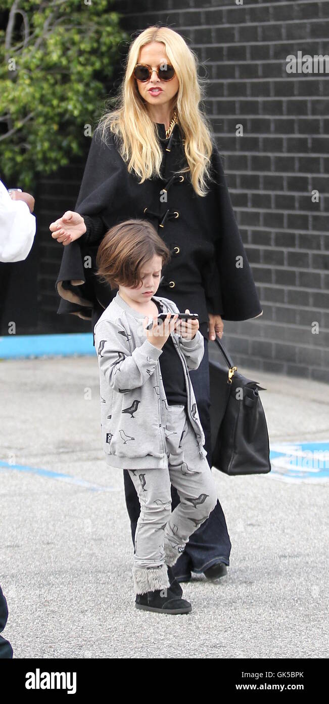 Rachel Zoe takes her son Skyler shopping at XIV Karats in Beverly Hills ...