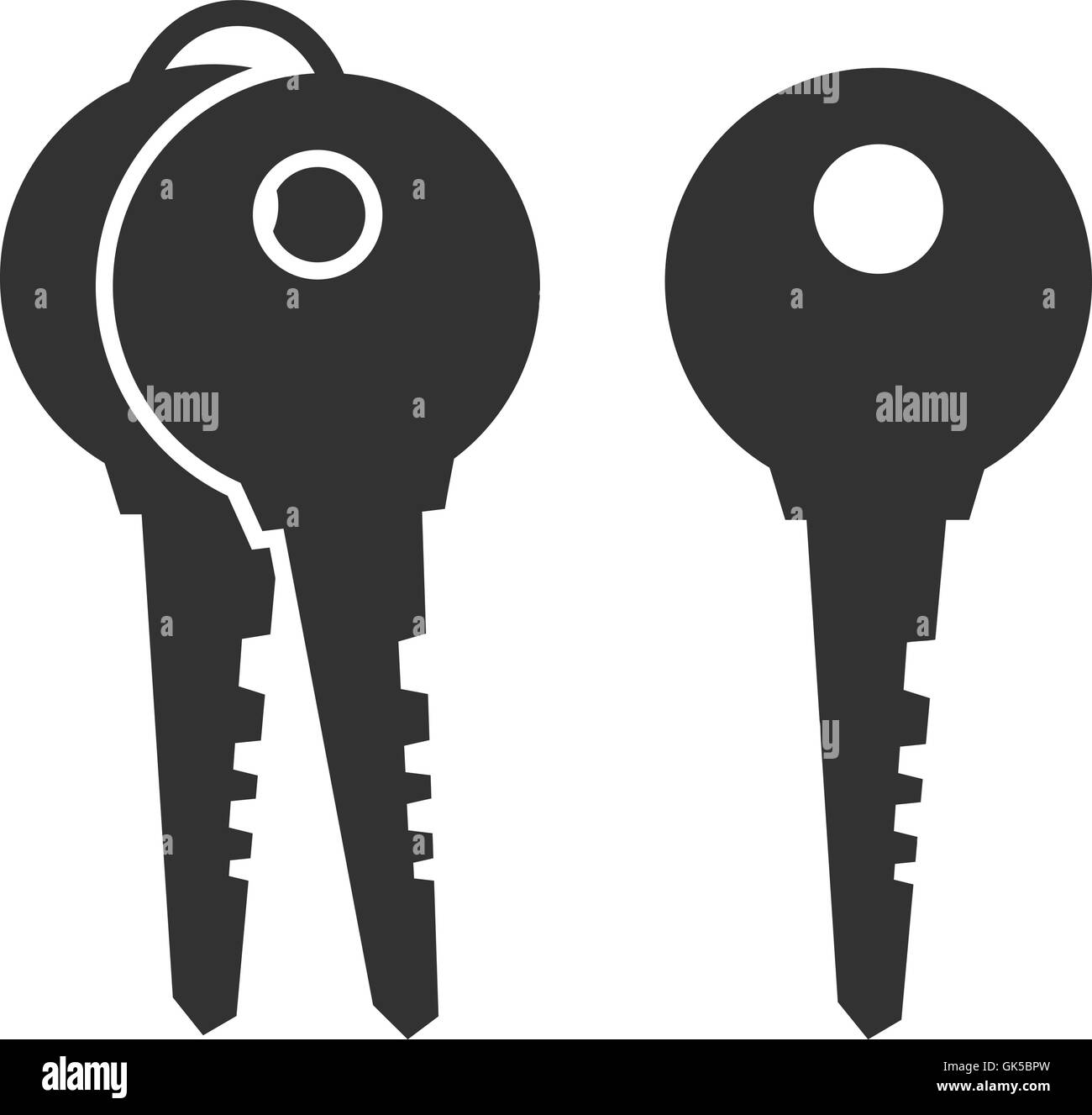 Black key icon Stock Vector Image & Art - Alamy
