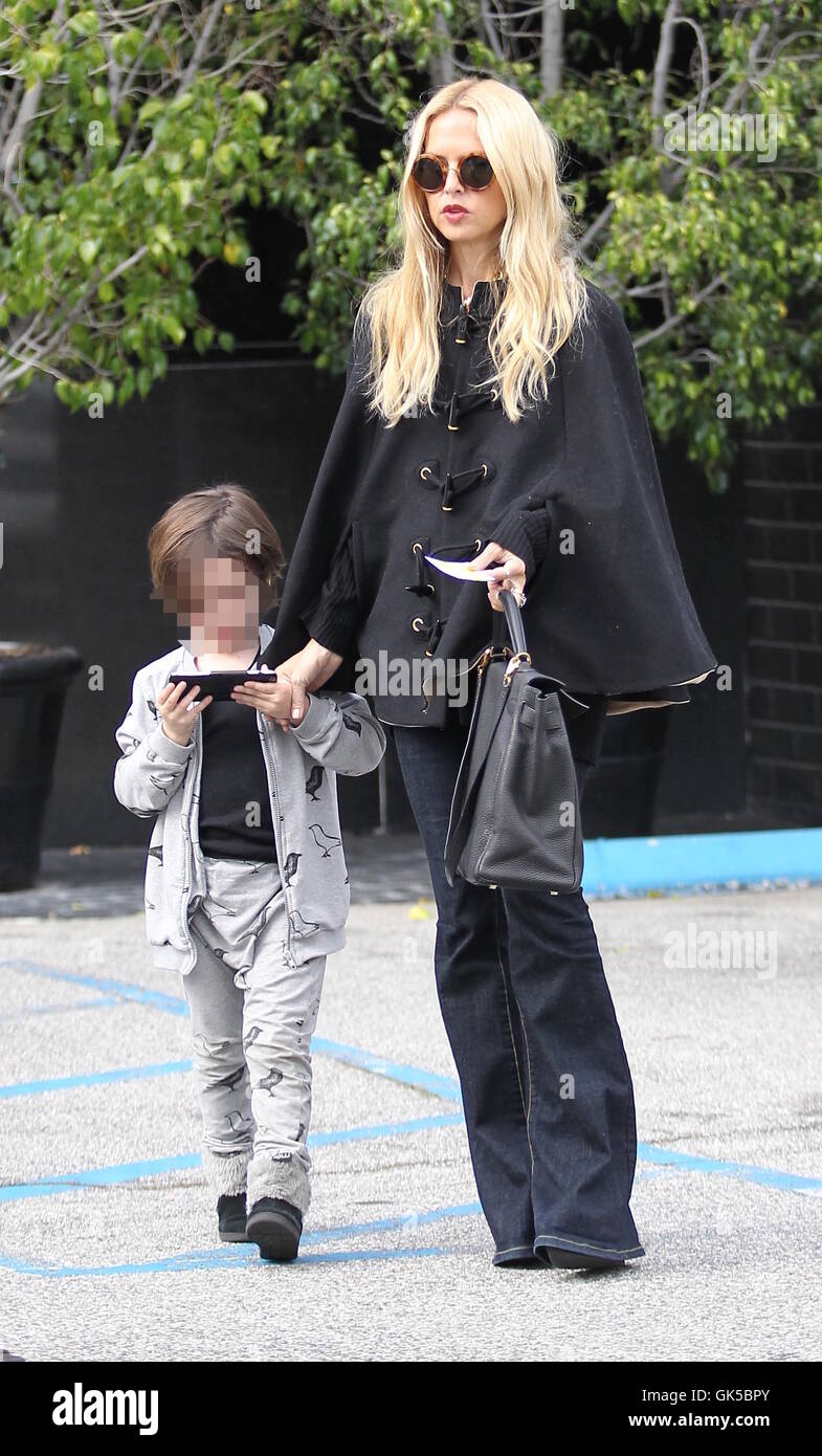 Rachel Zoe takes her son Skyler shopping at XIV Karats in Beverly Hills ...