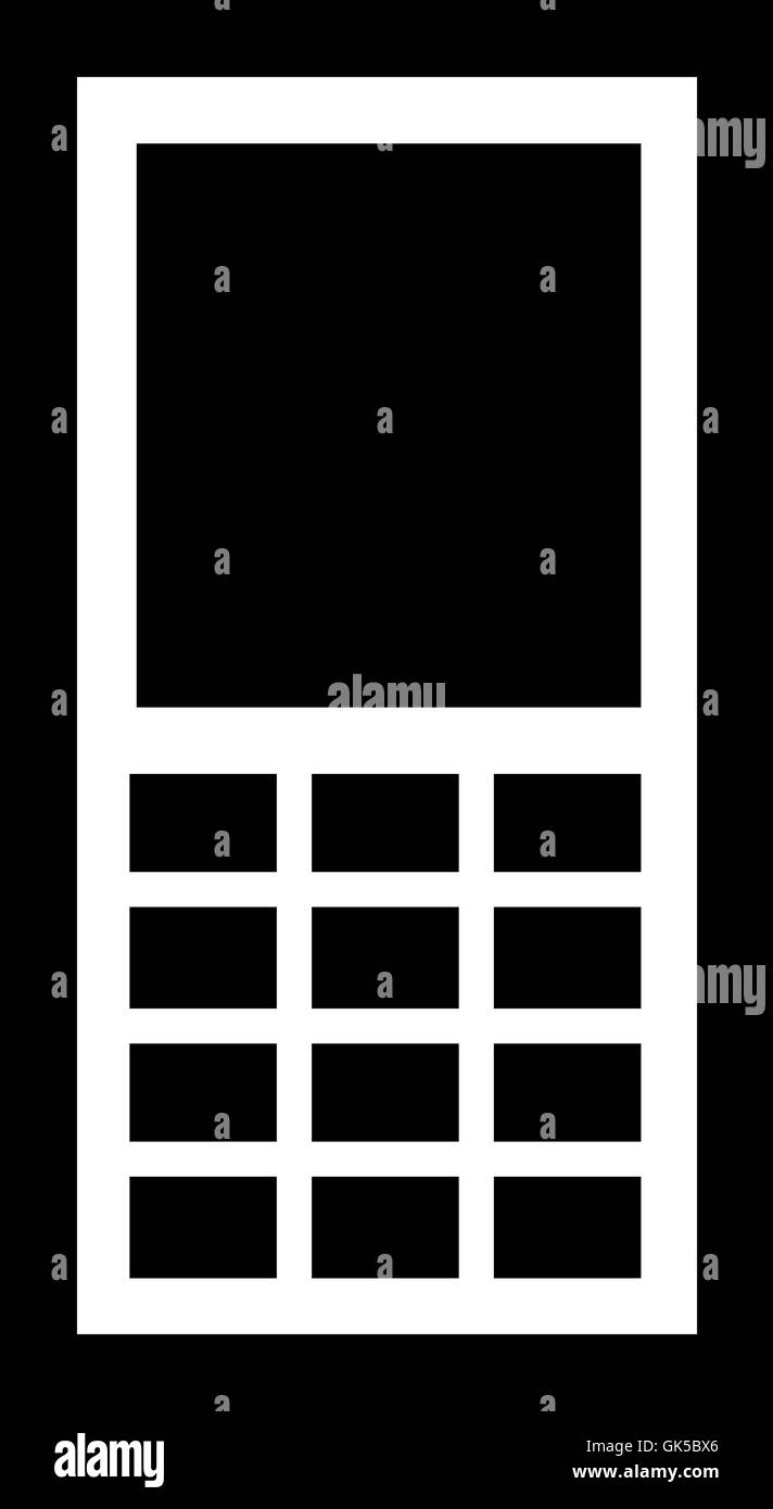 Mobile phone with keys Stock Vector Image & Art - Alamy