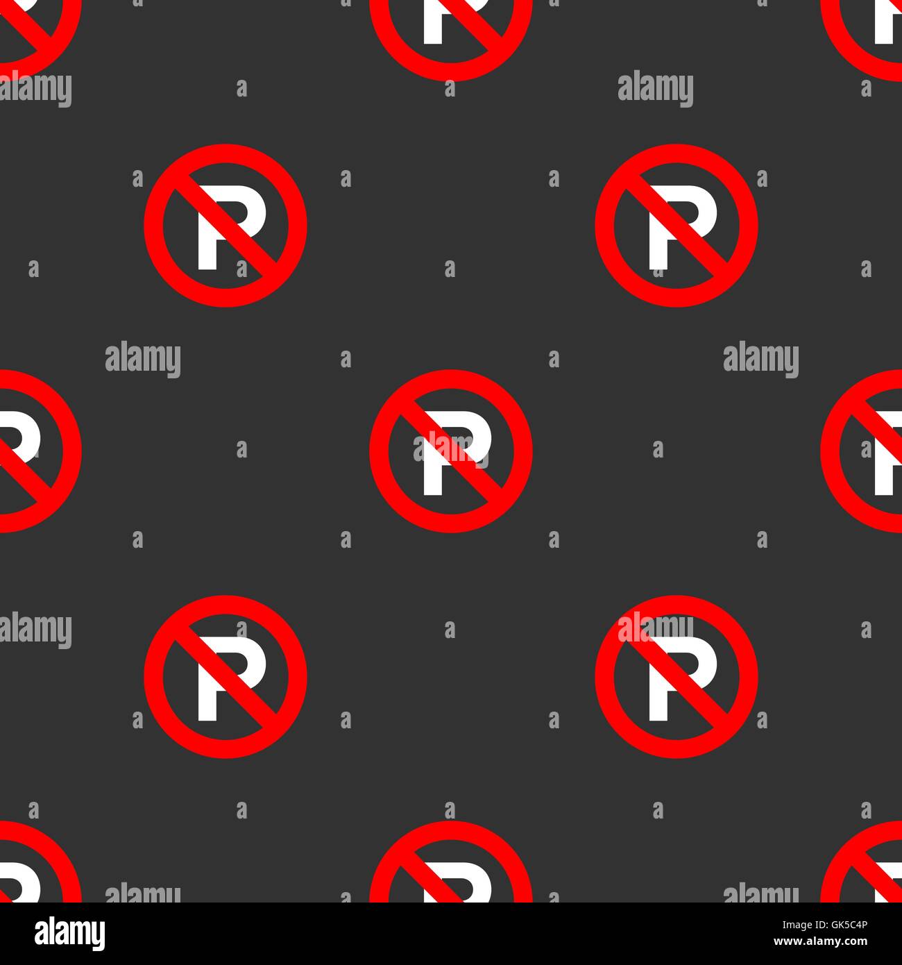 Seamless road sign pattern Stock Vector Image & Art - Alamy