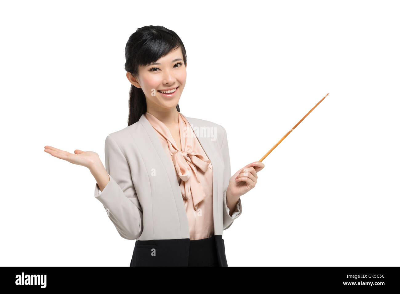 Young female teacher lectures Stock Photo - Alamy