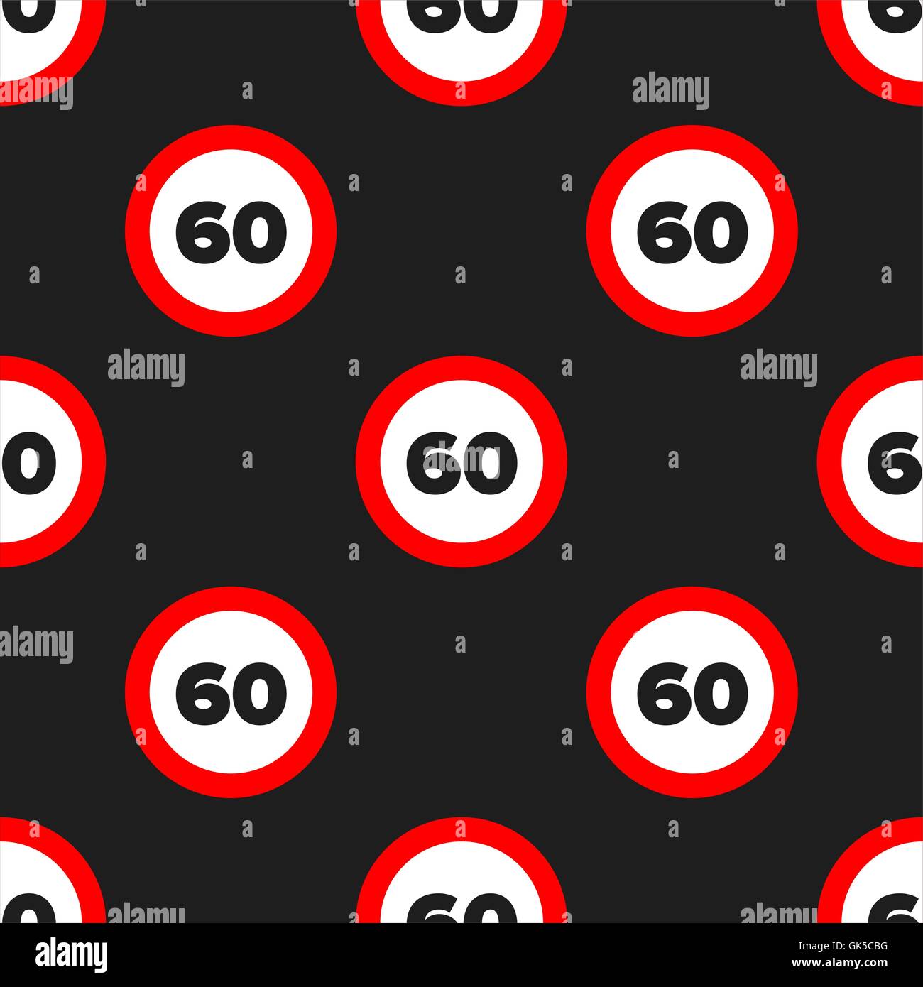 Seamless road sign pattern Stock Vector Image & Art - Alamy