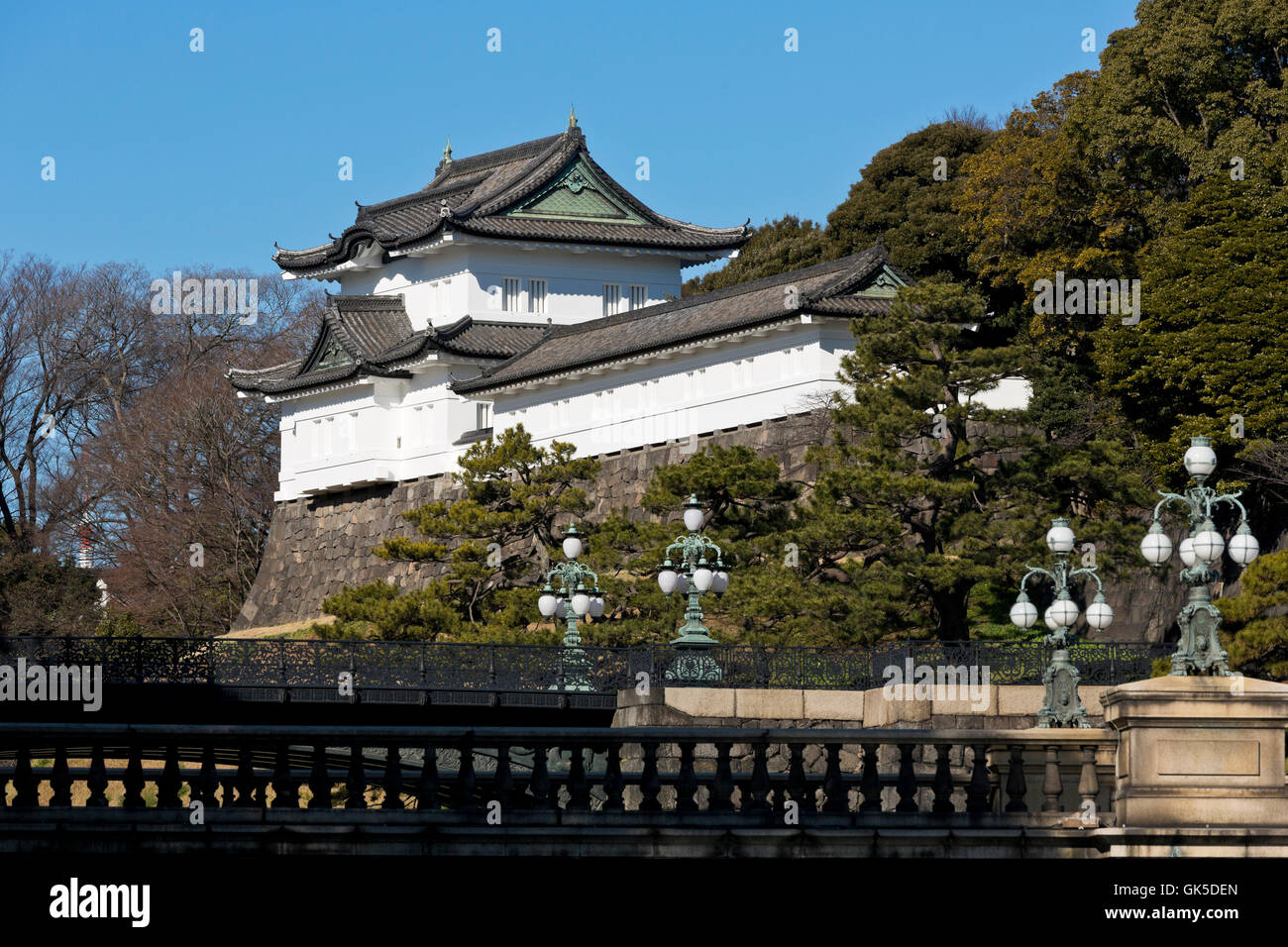 Tokyo Imperial Guard Tower Moat High Resolution Stock Photography and ...