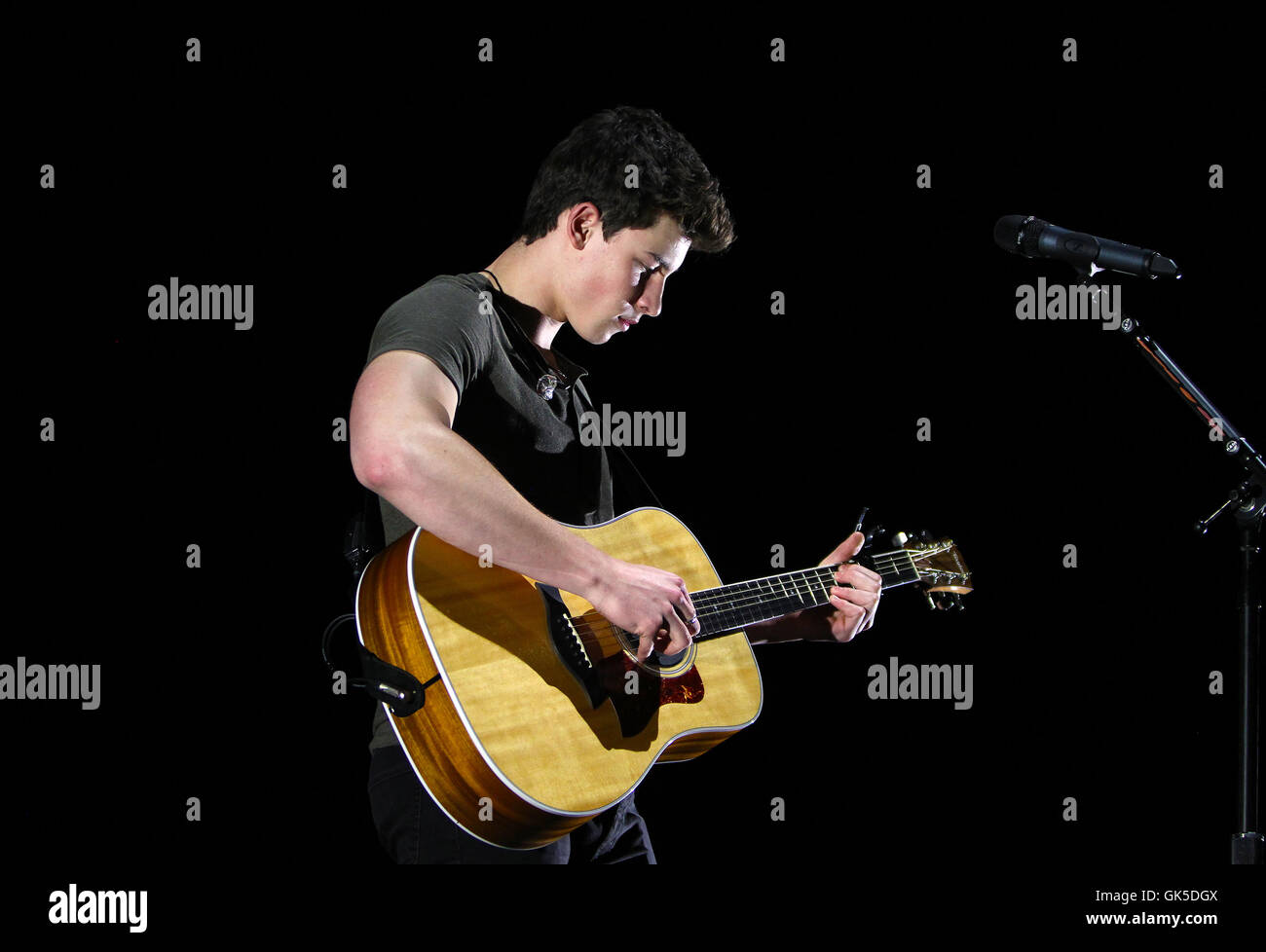 Canadian singer-songwriter Shawn Mendes performs at the Hammersmith ...