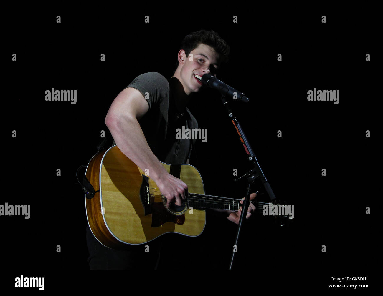 Canadian singer-songwriter Shawn Mendes performs at the Hammersmith ...