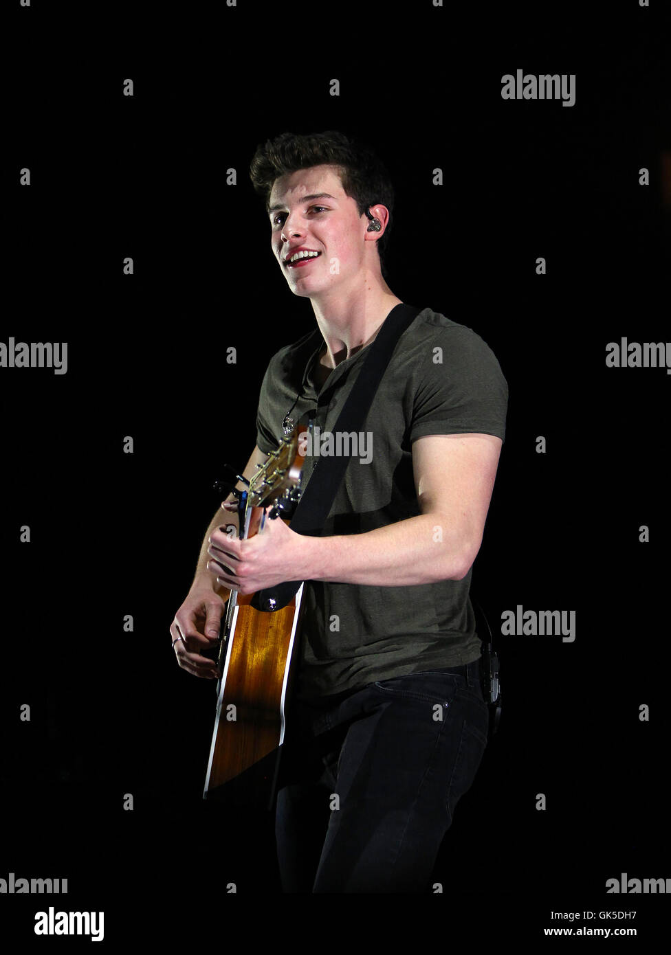 Canadian singer-songwriter Shawn Mendes performs at the Hammersmith ...