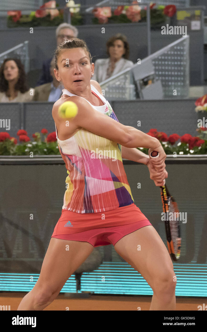 Mutua Madrid Open at the Caja Magica - Day 7 - Semi Finals - Simona Halep vs. Samantha Stosur ...