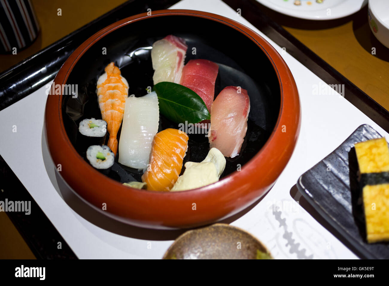 Japanese sushi set Stock Photo - Alamy