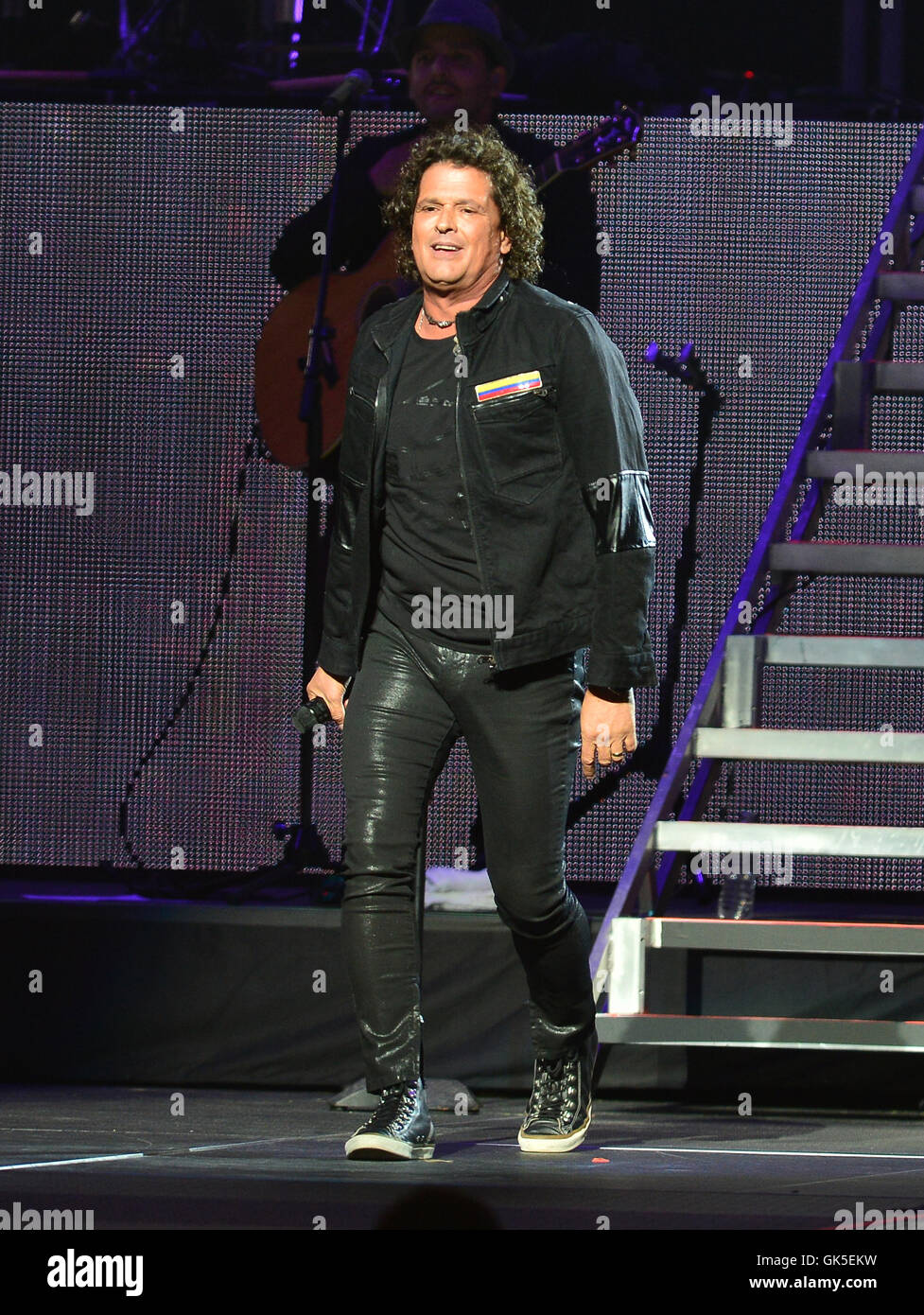 Colombian singer Carlos Vives performs live in concert at the American ...