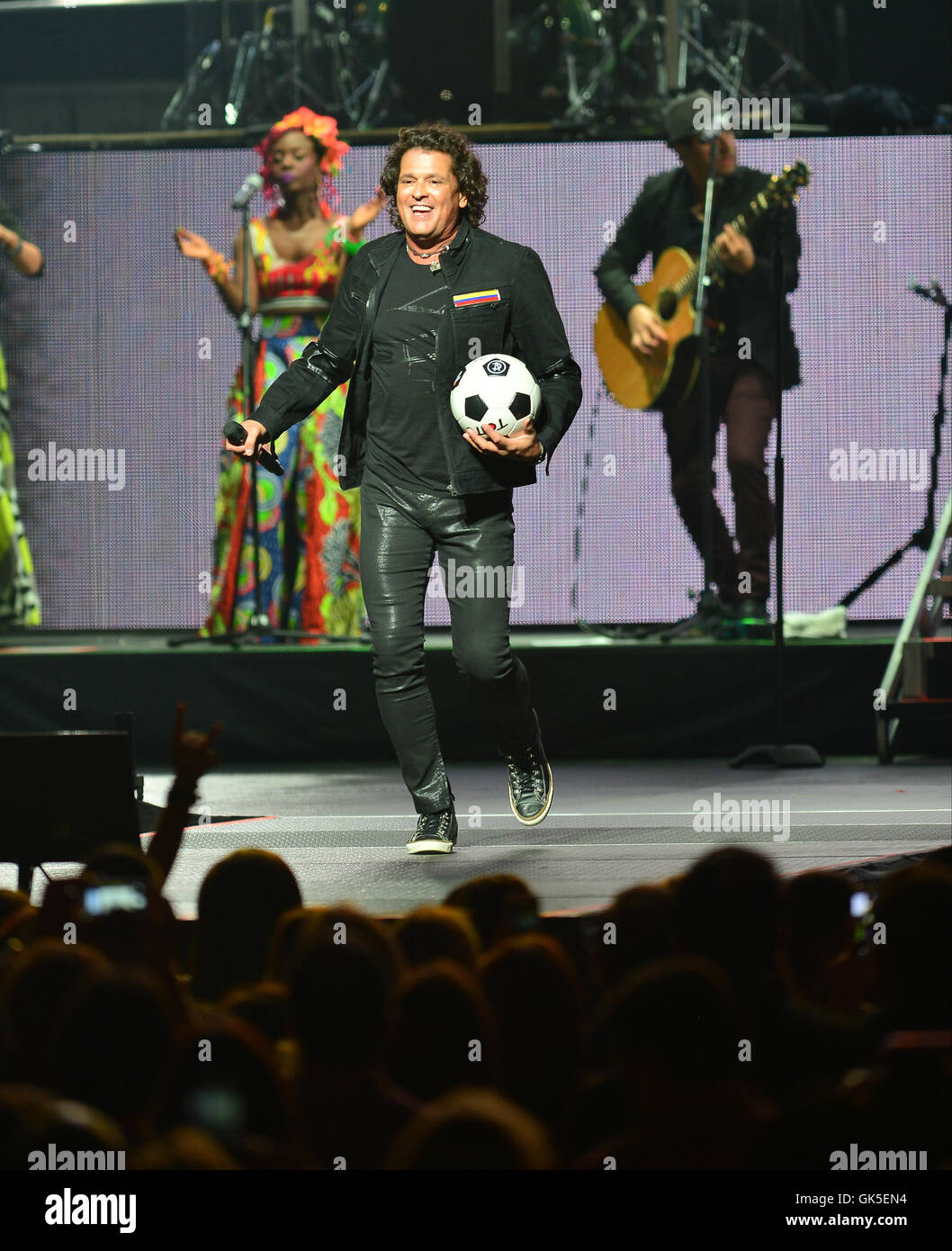 Colombian singer Carlos Vives performs live in concert at the American ...