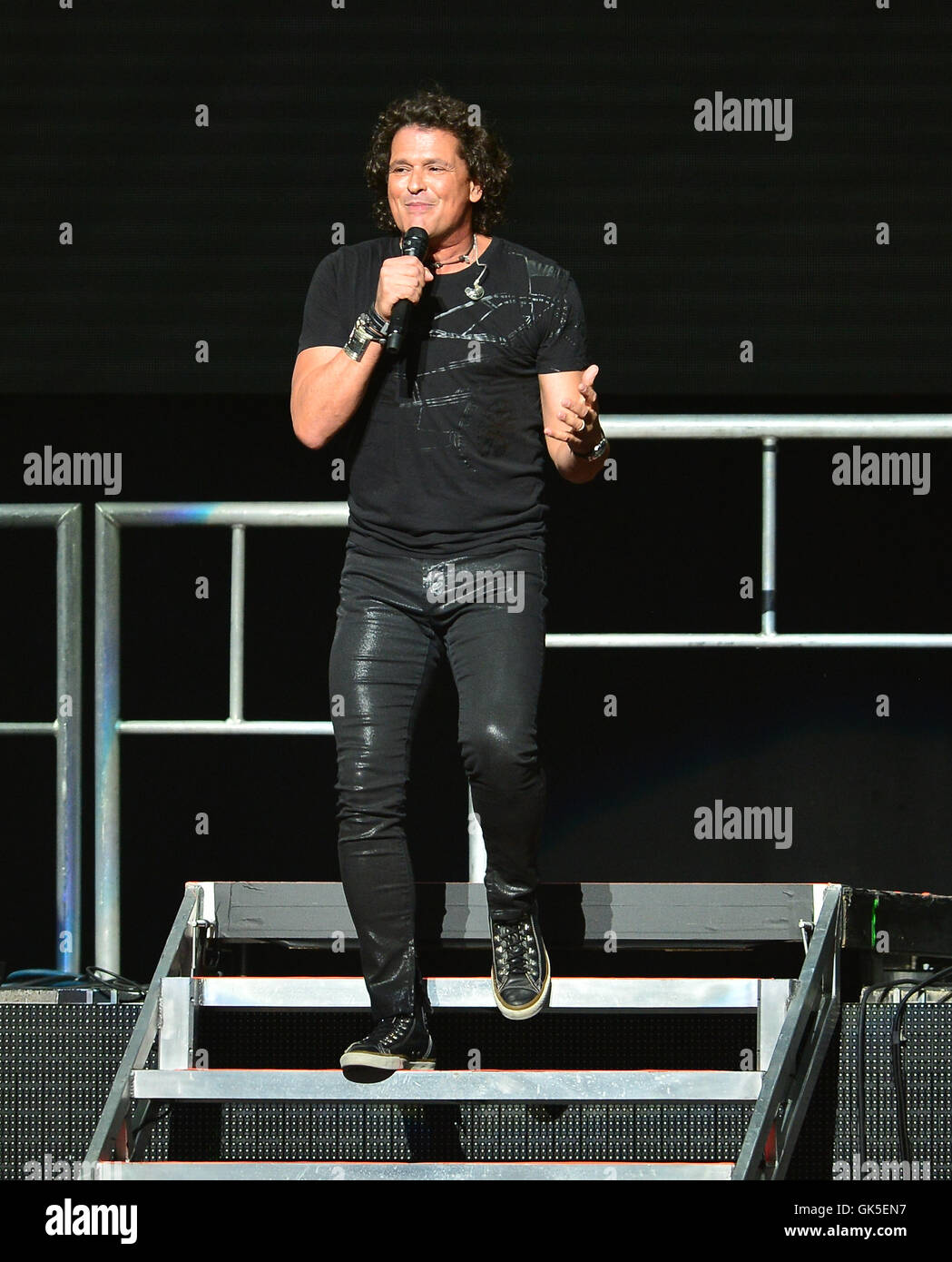 Colombian singer Carlos Vives performs live in concert at the American ...