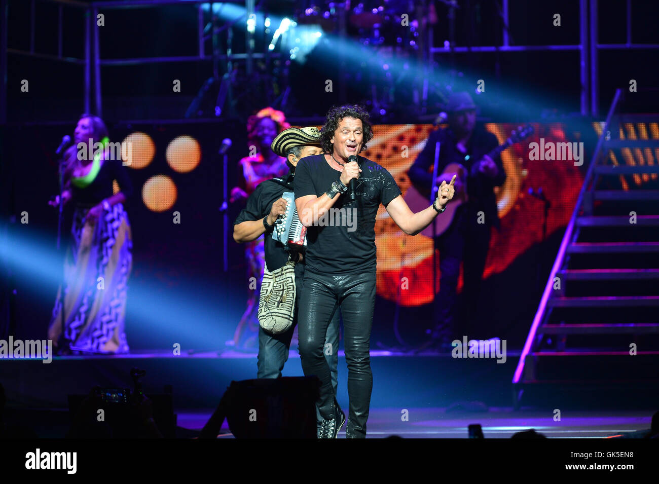 Colombian singer Carlos Vives performs live in concert at the American ...