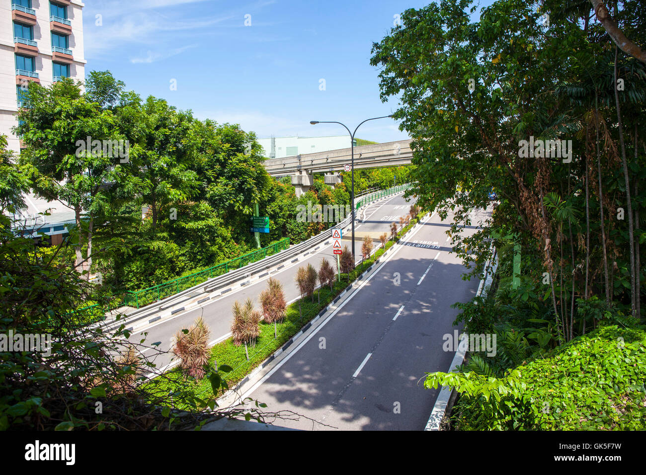Road Sentosa Island Stock Photo - Alamy