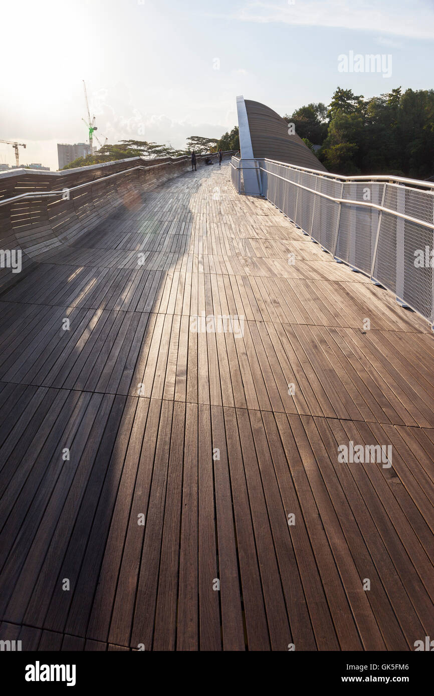 Singapore Mount Faber Park, Henderson Waves bridge pedestrian Stock ...