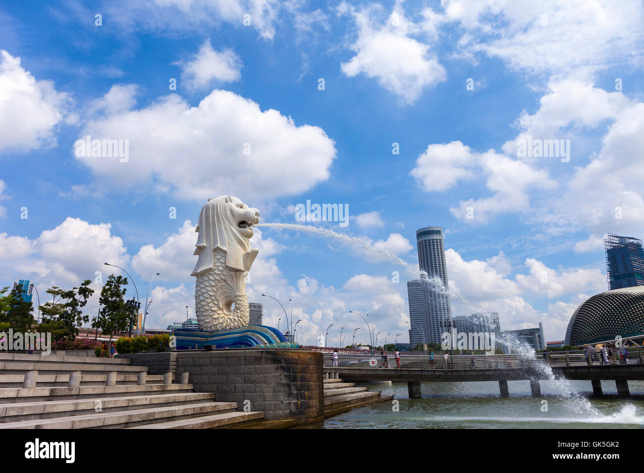 Back View Of Merlion High Resolution Stock Photography and Images - Alamy