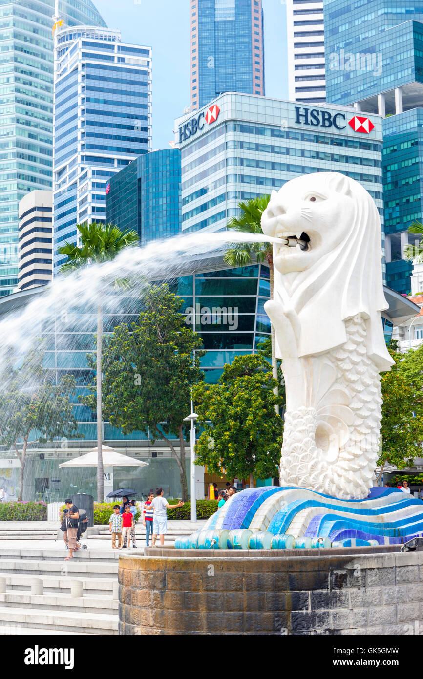 Back View Of Merlion High Resolution Stock Photography and Images - Alamy