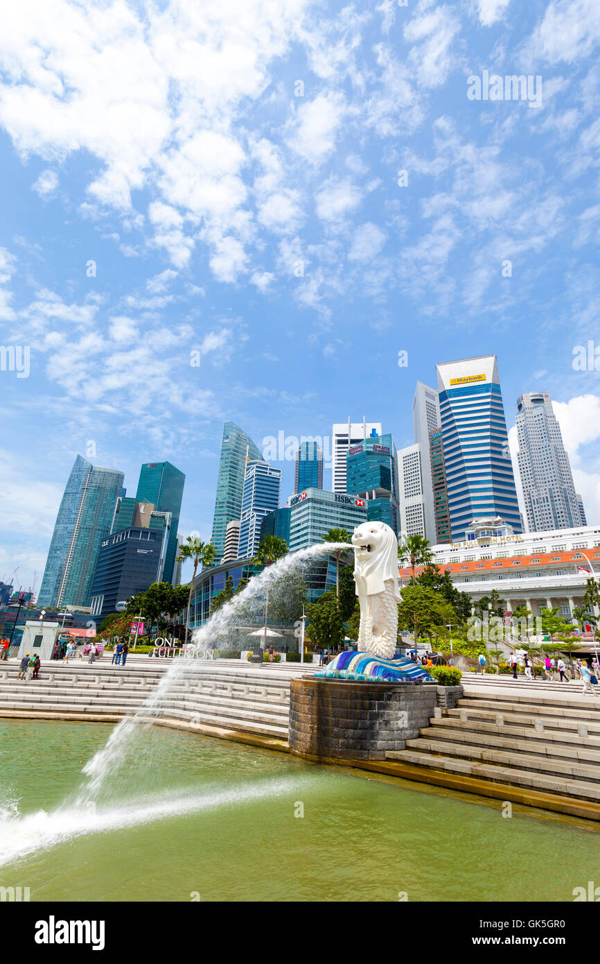 Back View Of Merlion High Resolution Stock Photography and Images - Alamy