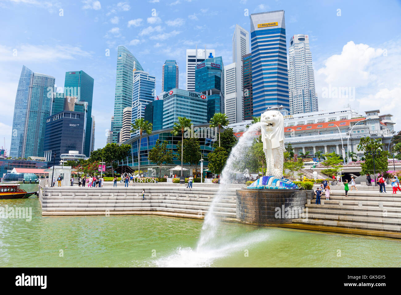 Back View Of Merlion High Resolution Stock Photography and Images - Alamy