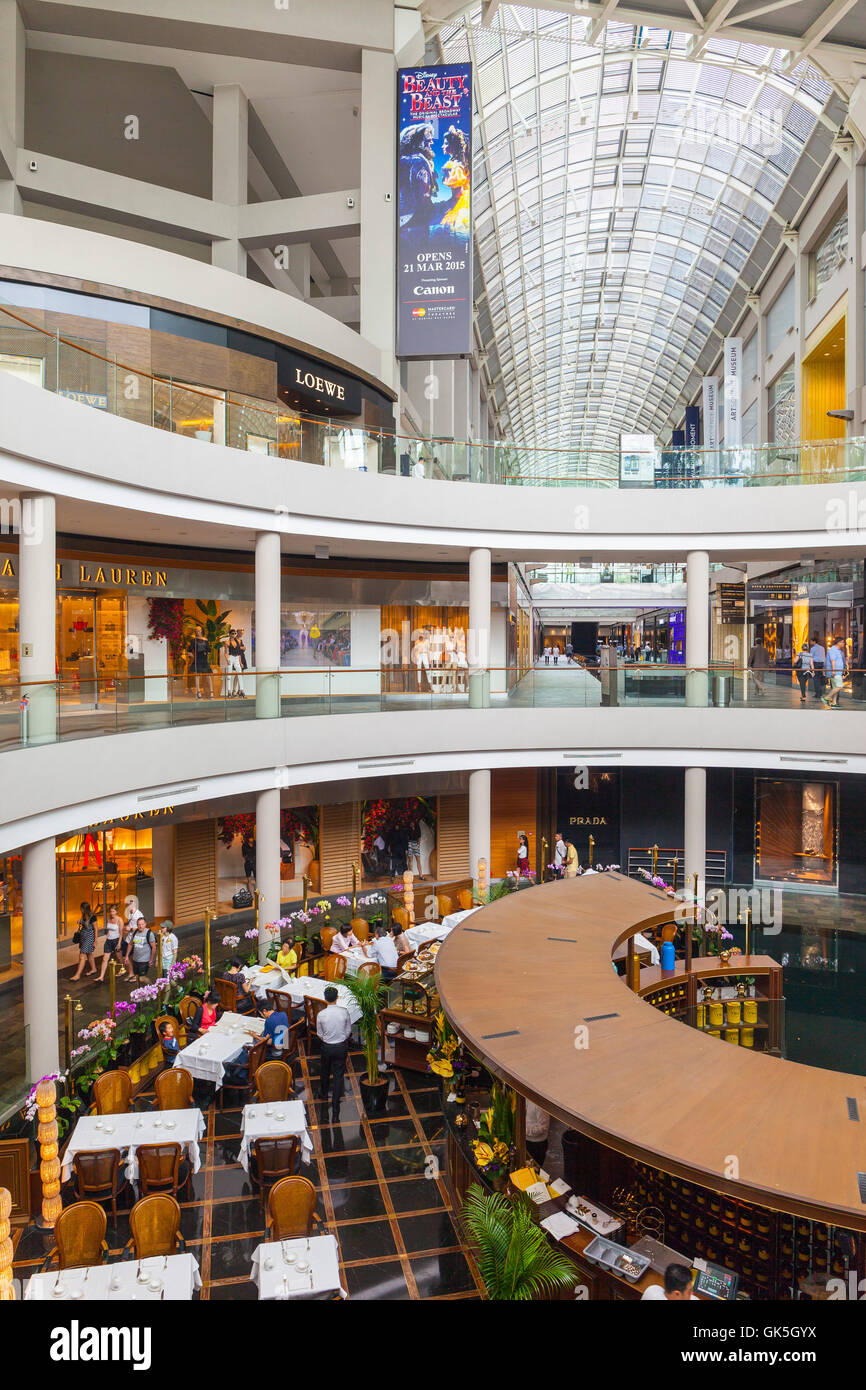 Singapore Marina Bay Sands Shopping Mall Stock Photo - Alamy