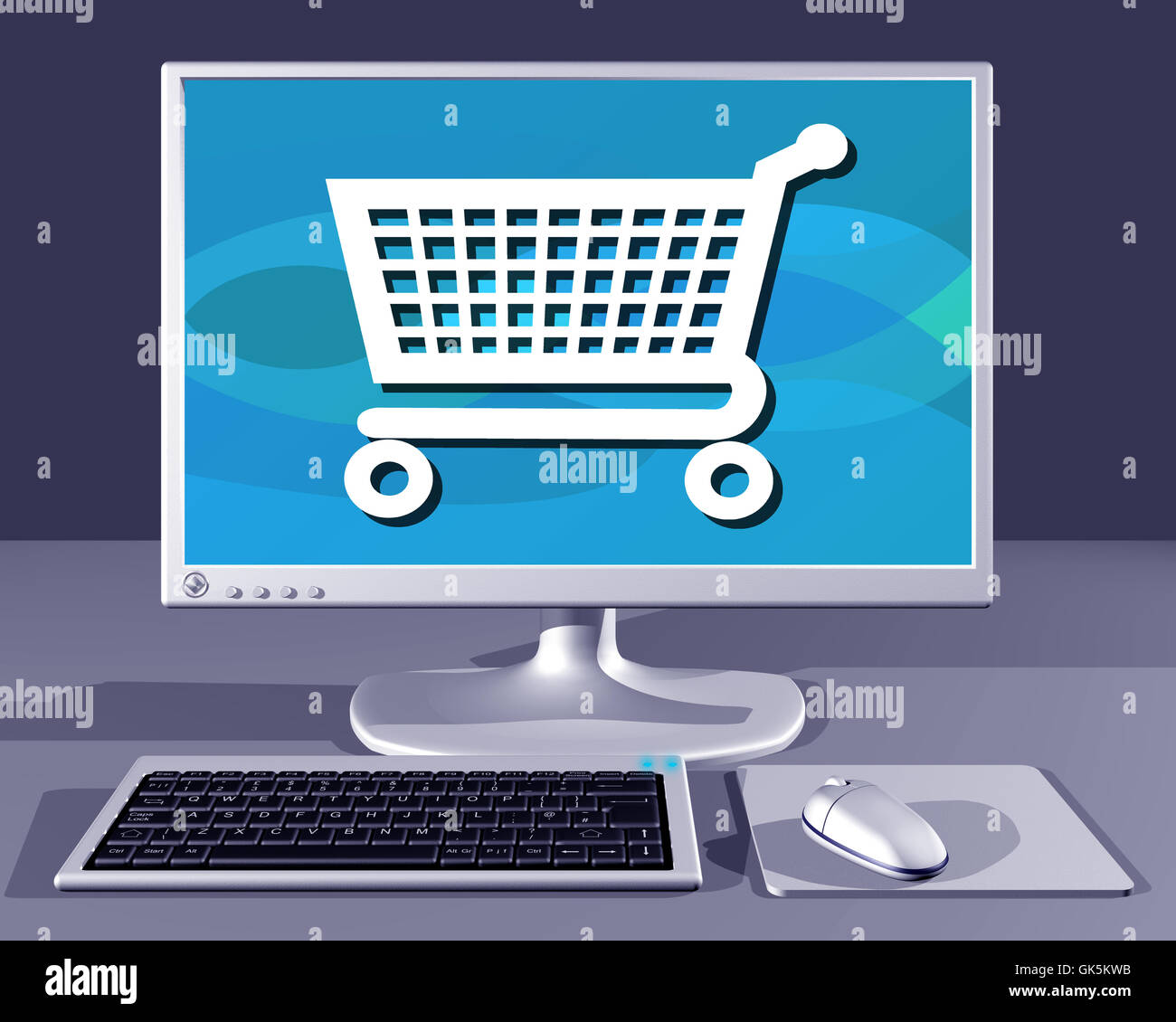 Online shopping basket hi-res stock photography and images - Alamy