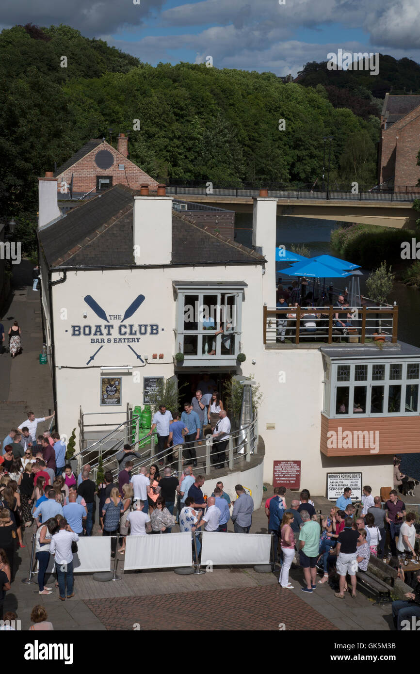 Boat Club Bar and Eatery, Elvet Bridge, Durham; England Stock Photo - Alamy