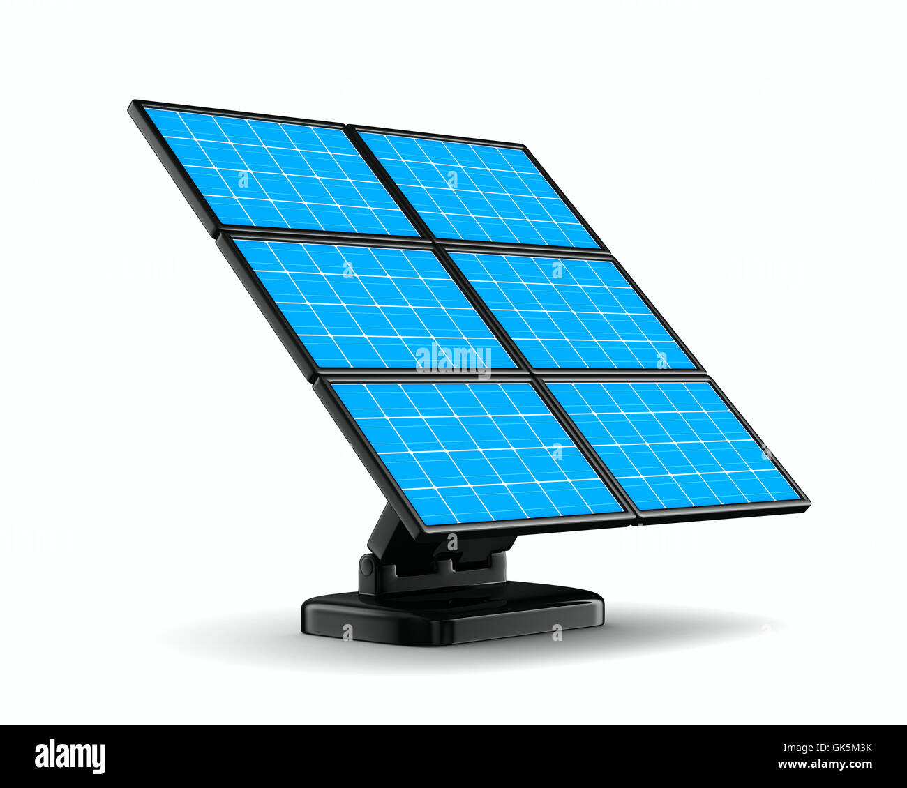 solar battery on white background. Isolated 3d image Stock Photo - Alamy