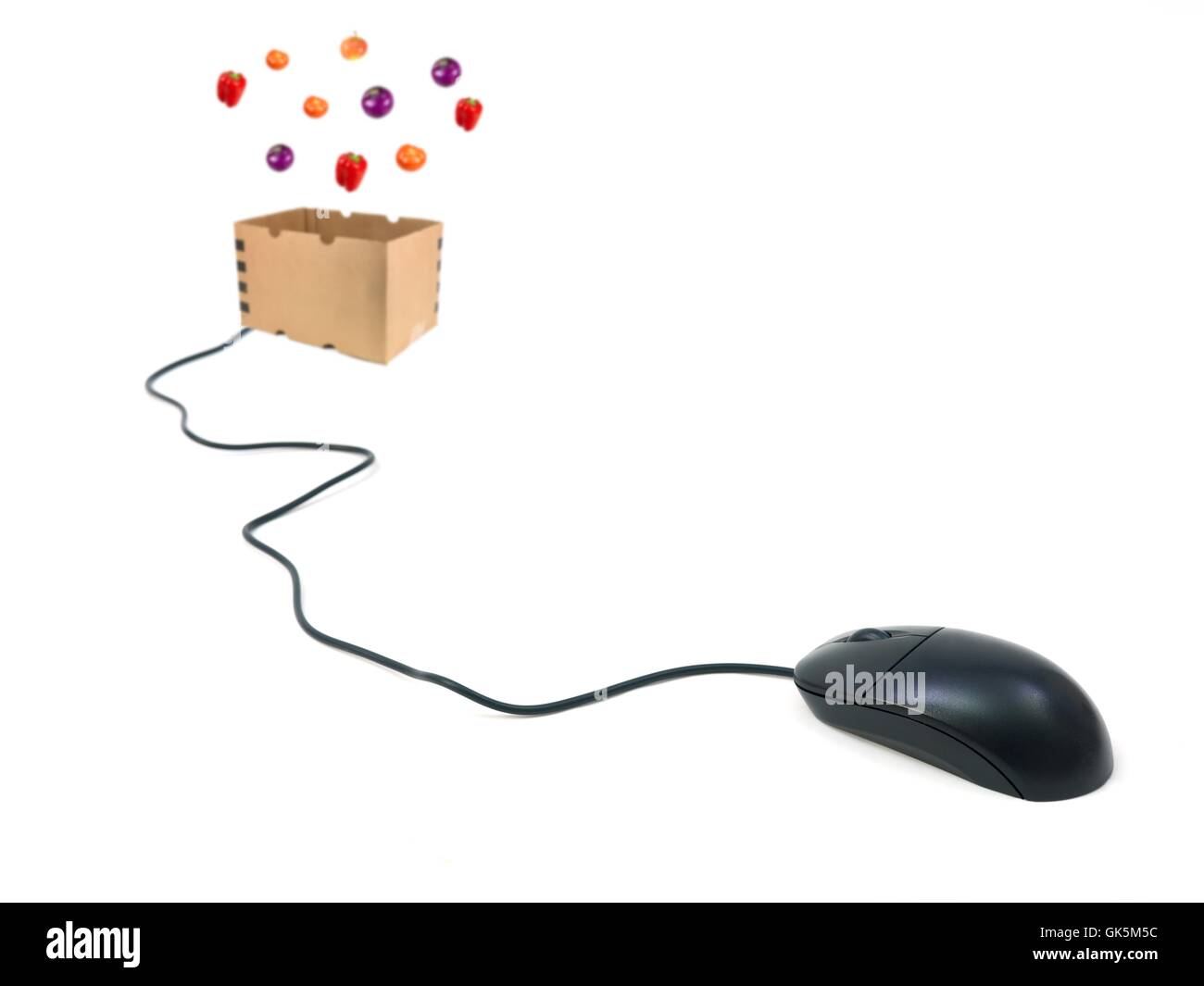 Digital grocery shopping Cut Out Stock Images & Pictures - Alamy