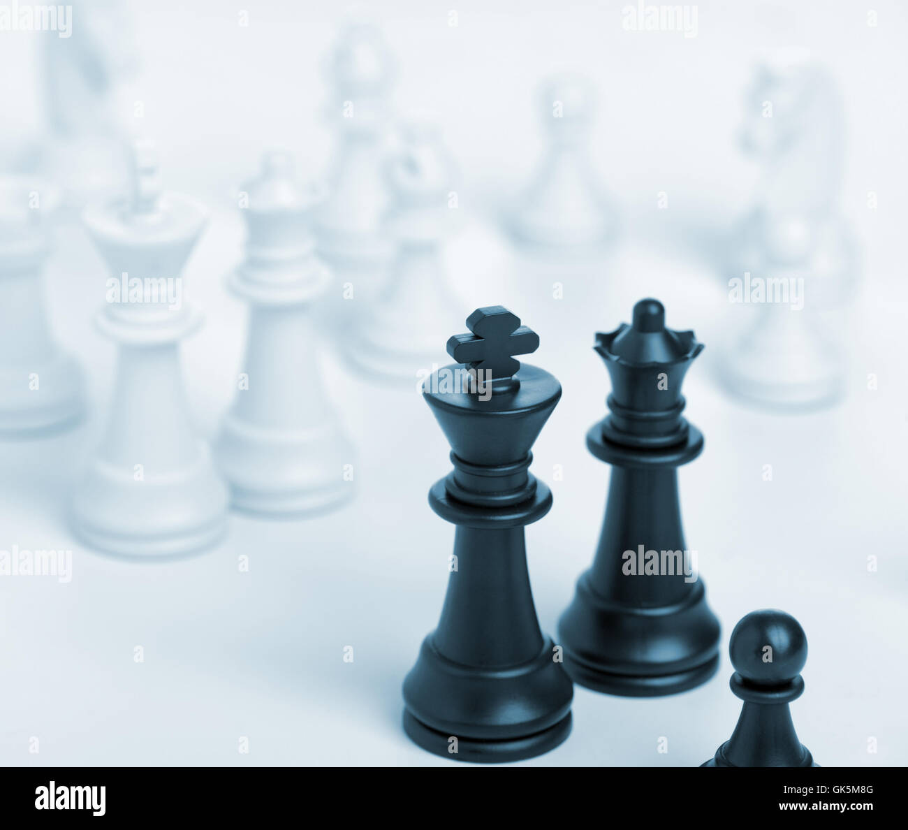 Chess king and queen Stock Photo - Alamy
