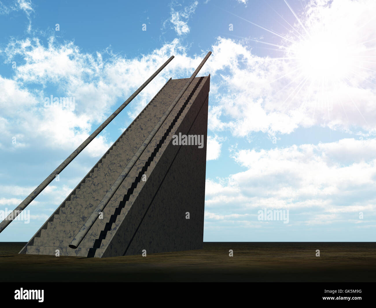 marble ladder in the sky Stock Photo - Alamy