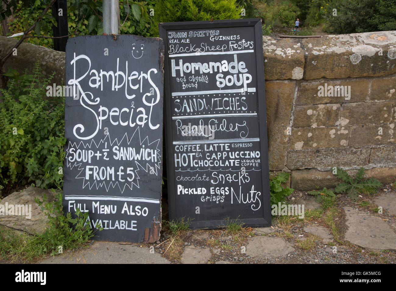 The Board Inn Pub Menu, Lealholm, North York Moors, Yorkshire, England ...